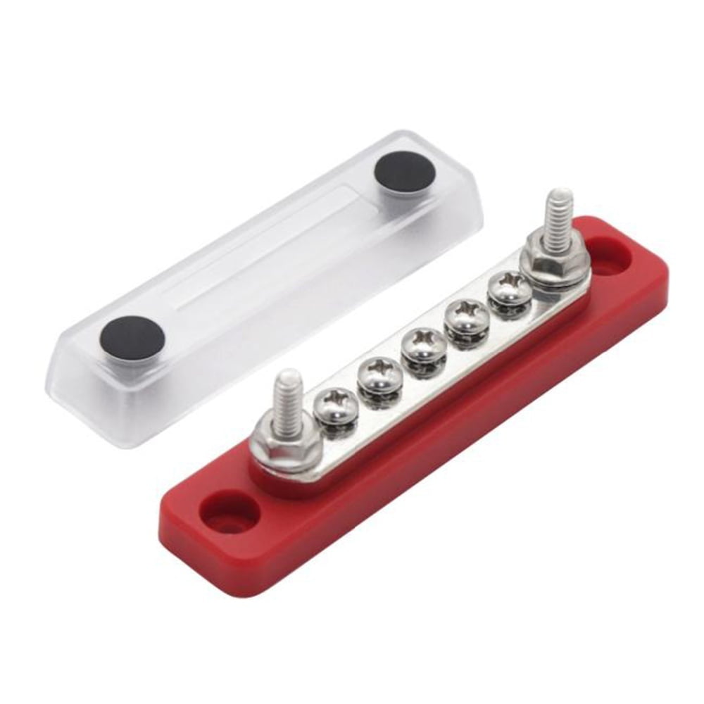 1 pc 100A 48V DC Busbar Wiring Rack Kit Circuit Bus with 4 M8 ...