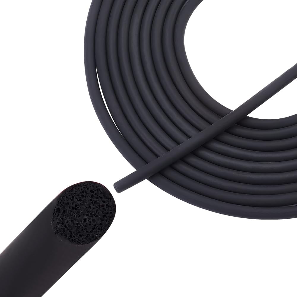 1 pc 16.4FT Black Backer Rod 1/4 Inch Weatherproof Synthetic Rubber ...
