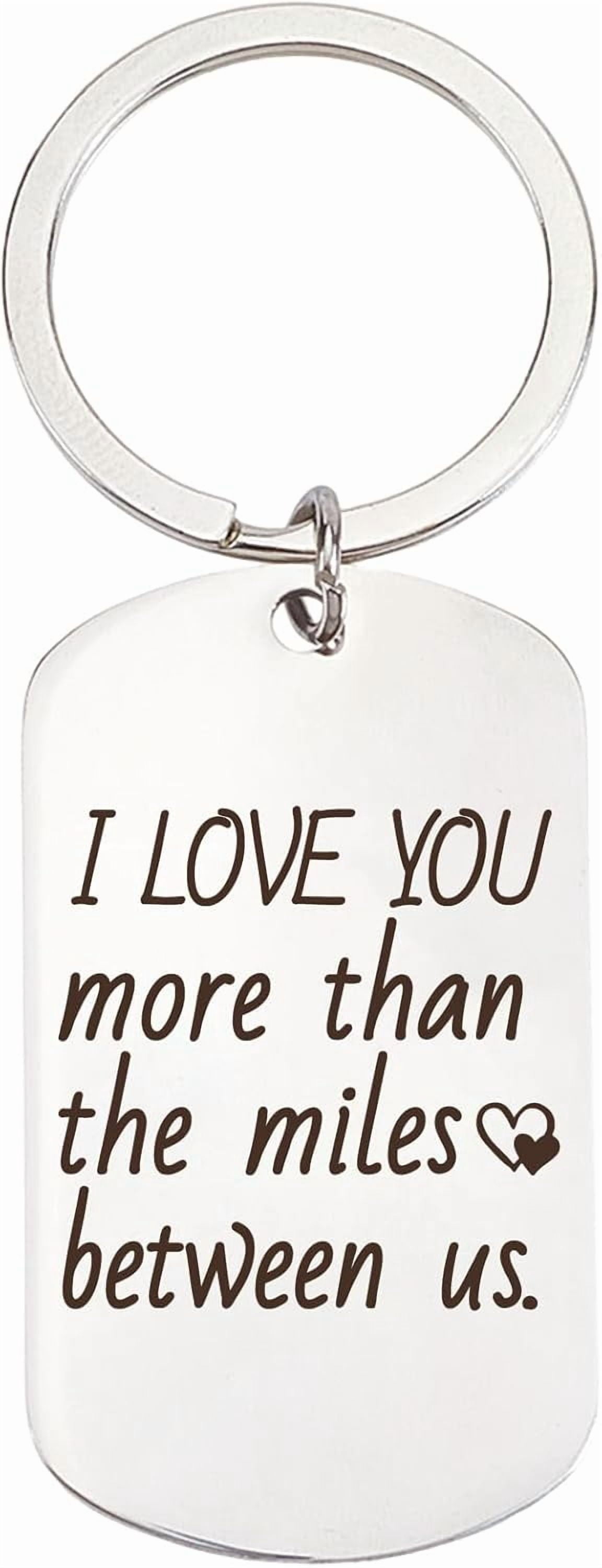 1 pc 201 Stainless Steel Keychain with Iron Ring Word 50x28x1.4mm for ...