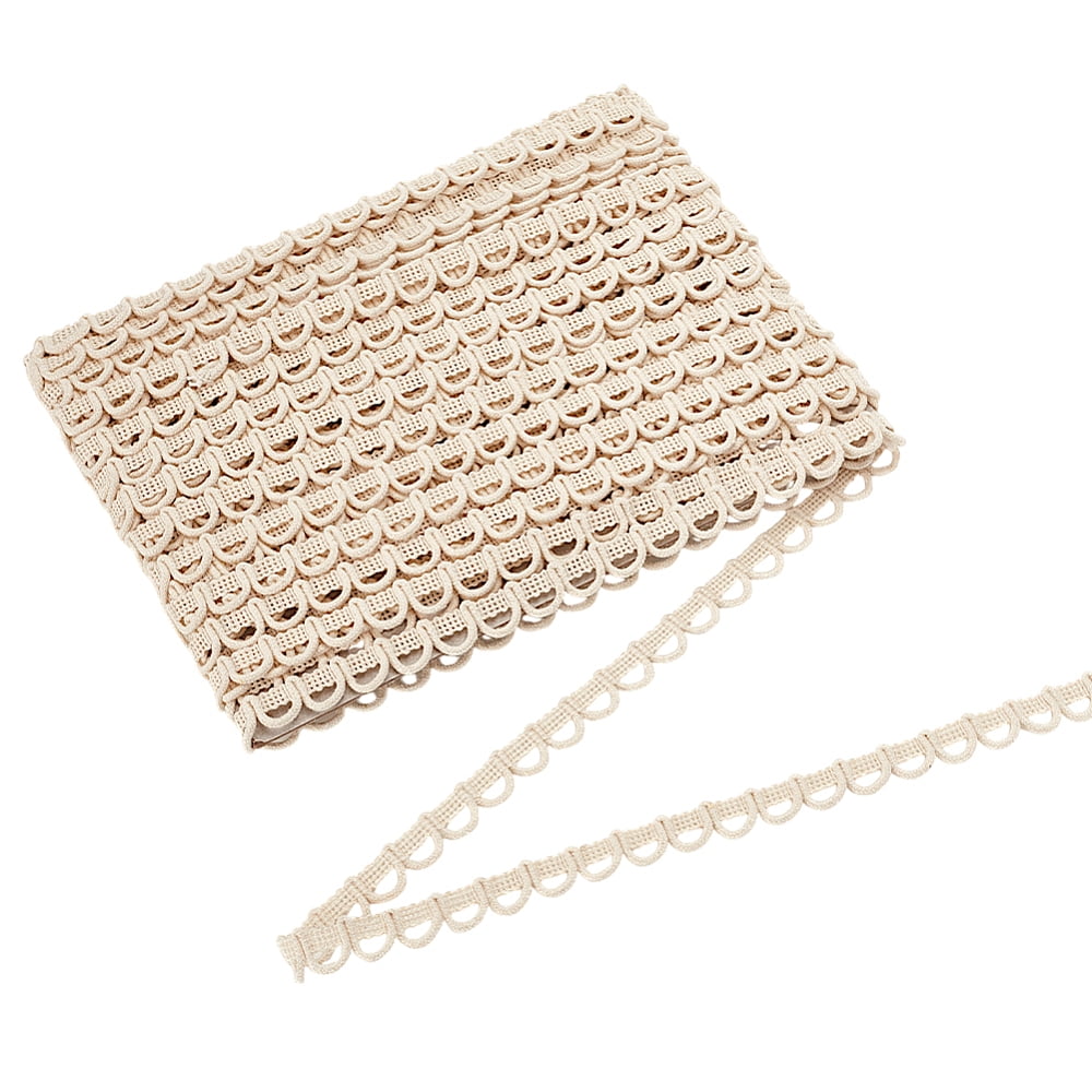 1 pc 21.8yards Cotton Loop Trim Button Loop Braid 0.7inch Decorative ...
