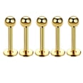 1 pc 304 Stainless Steel Round Internally Threaded Labrets for Women ...
