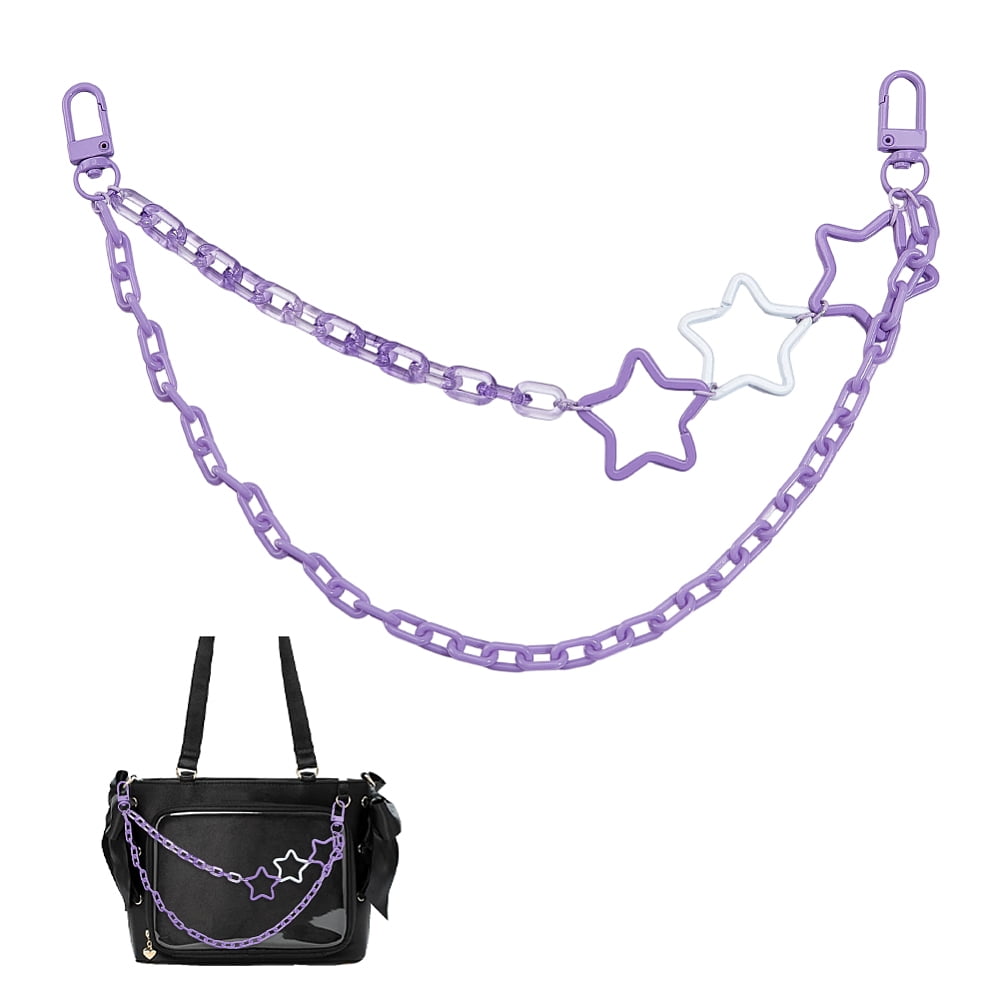 1 pc 3Pcs Acrylic Cable Chain Double Layer Bag Decorative Chains with ...