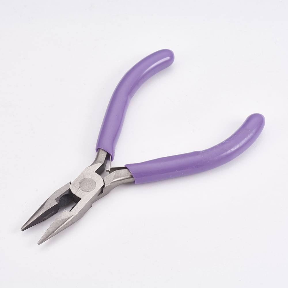 1 pc 45# Carbon Steel Jewelry Pliers Chain Nose Pliers Polishing Gray ...