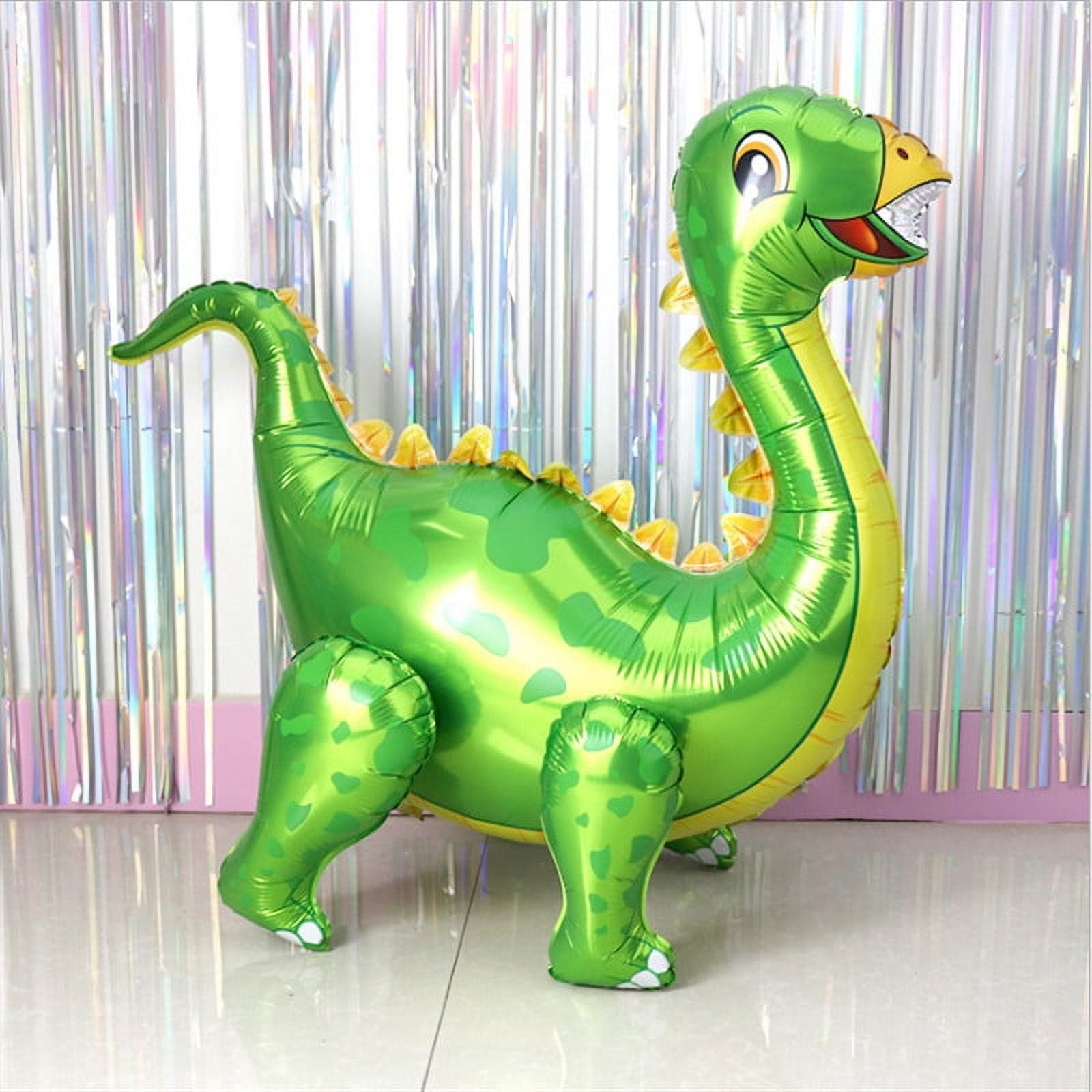1 pc 4D Walking Dinosaur Foil Balloon Boy Animal Children Dinosaur Birthday Forest Party ...
