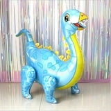 1 pc 4D Walking Dinosaur Foil Balloon Boy Animal Children Dinosaur Birthday Forest Party ...