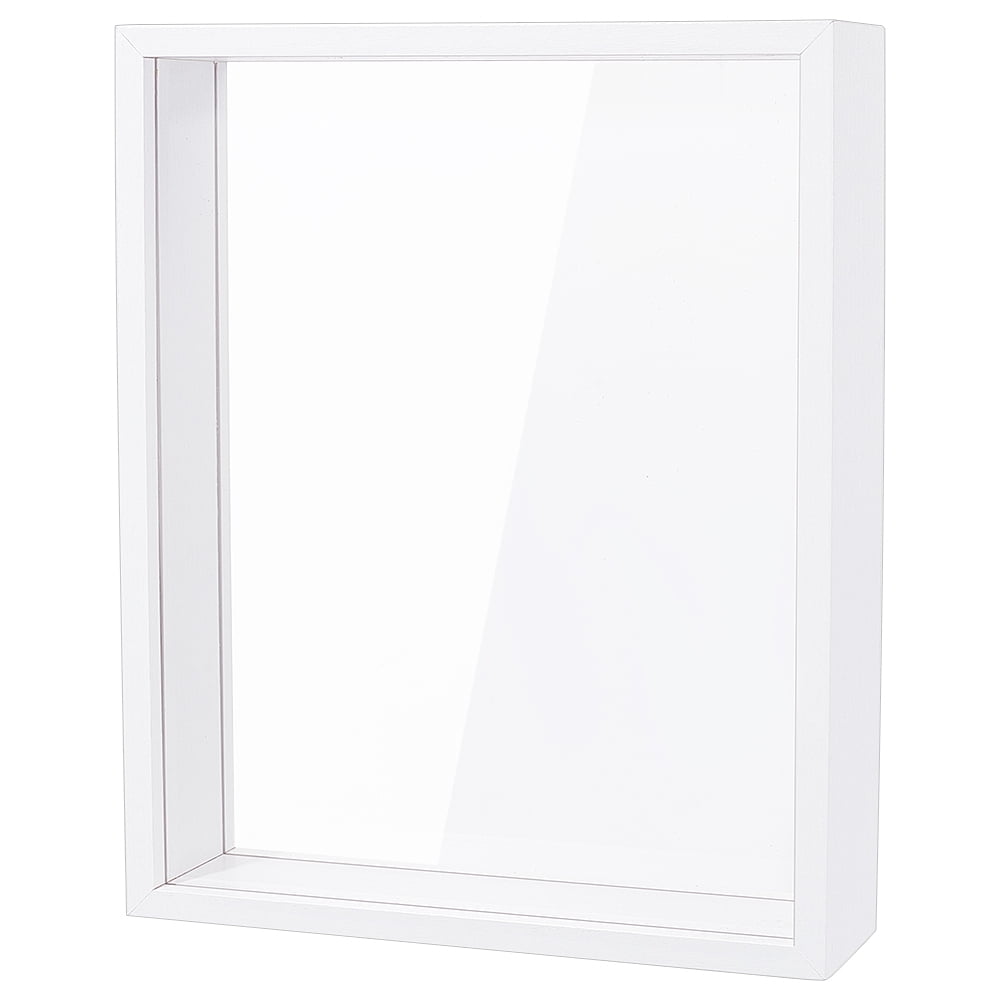 1 pc 8.3x2.4x10.2 inch Rectangle Shadow Box Wood Shadow Box Display ...