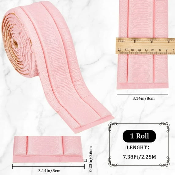 1 pc 88 x 3 Inch Crown Molding Peel and Stick Self Adhesive Flexible ...