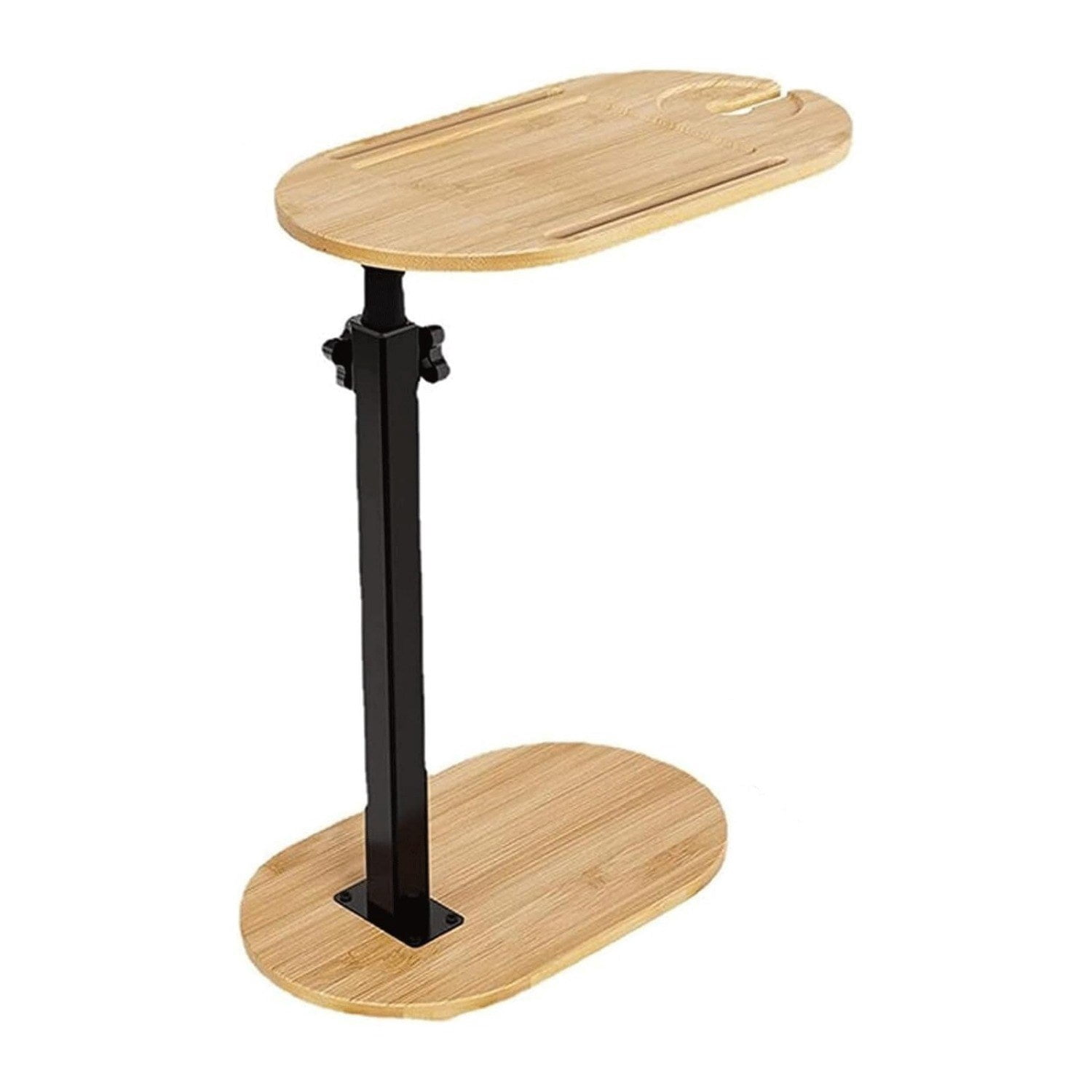 1 pc C-Shaped Bathtub Tray Table With Adjustable Height 360° Rotatable ...