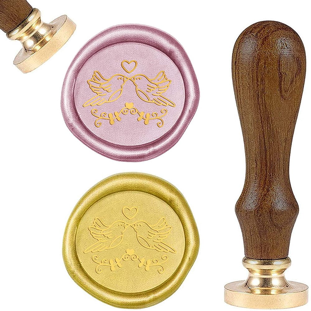 1 pc DIY Scrapbook Brass Wax Seal Stamp and Wood Handle Sets Wedding ...