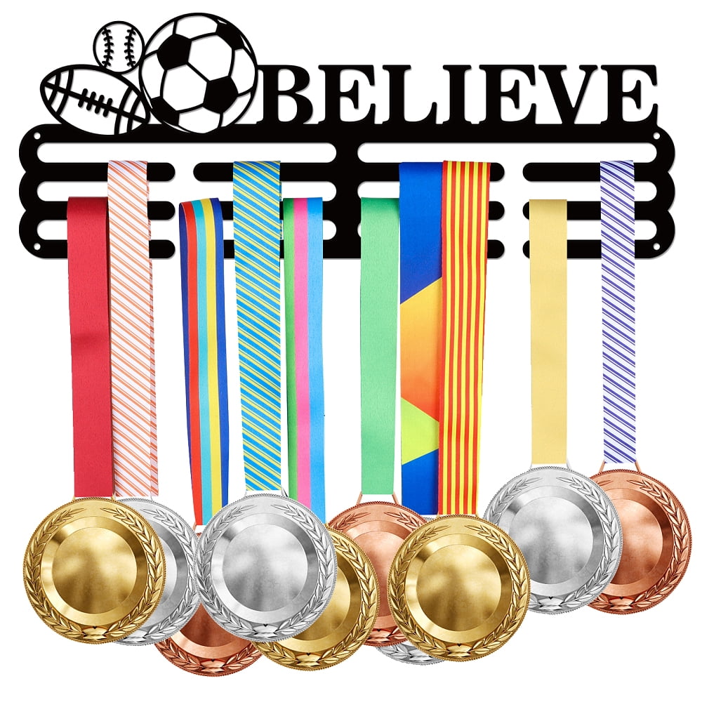 1 pc Fashion Iron Medal Hanger Holder Display Wall Rack 3 Line with ...