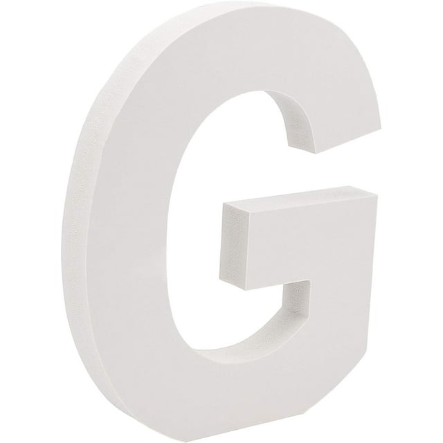 1 pc Free-Standing Alphabet 5.9" Letters White Wall Wood Letters ...