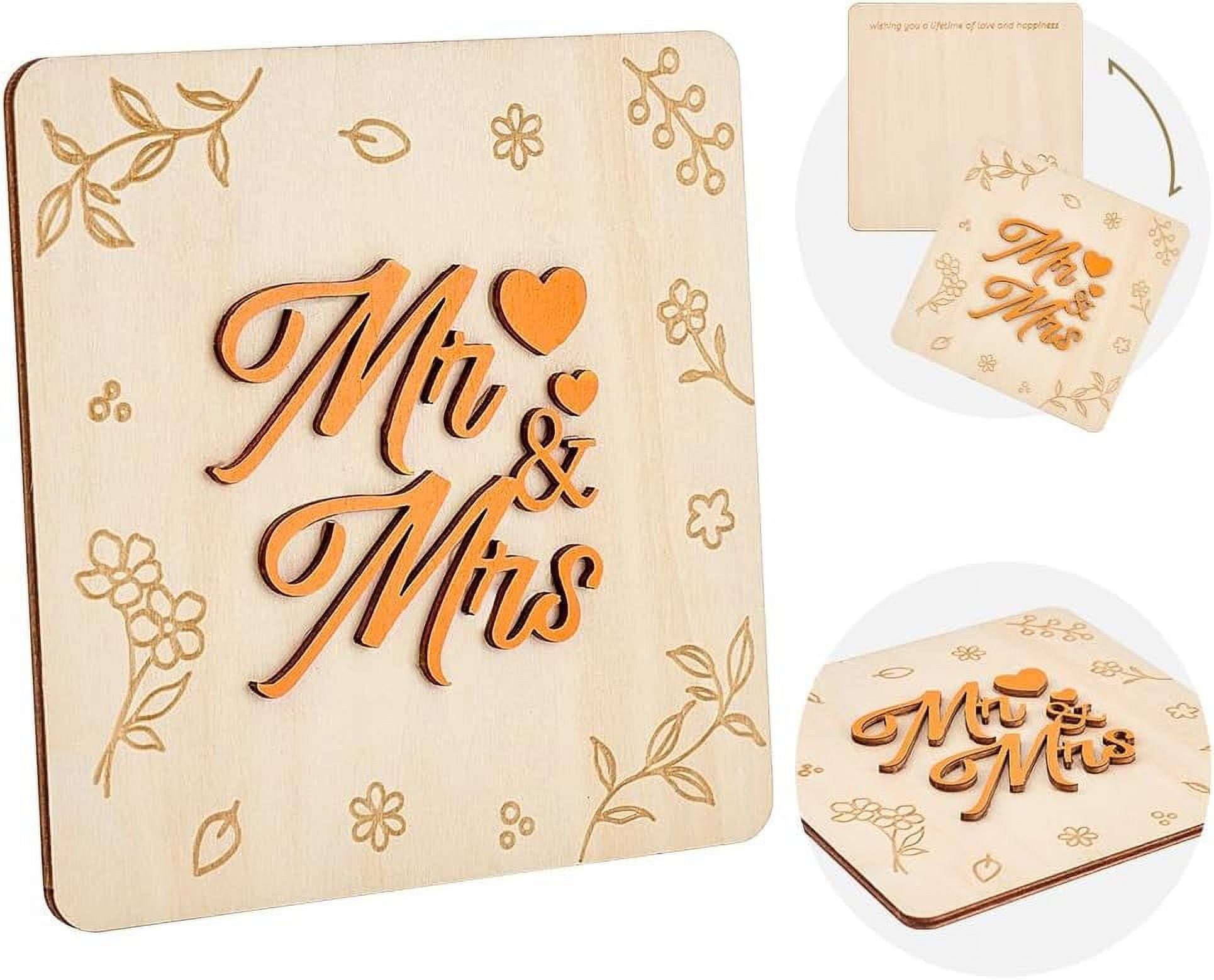 1 pc Happy Wedding Card for Couple Mr & Mrs Wedding Card Gift Love ...