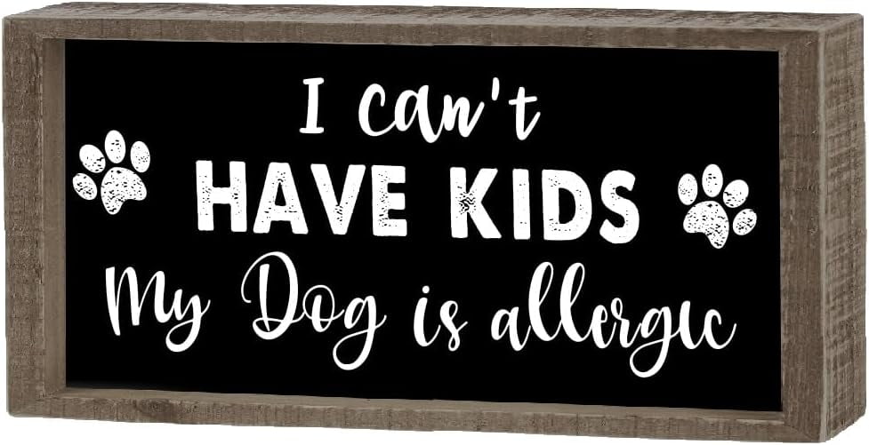 1 pc Inset Box Sign Carved Wooden Display Board Sign Funny Words Art ...