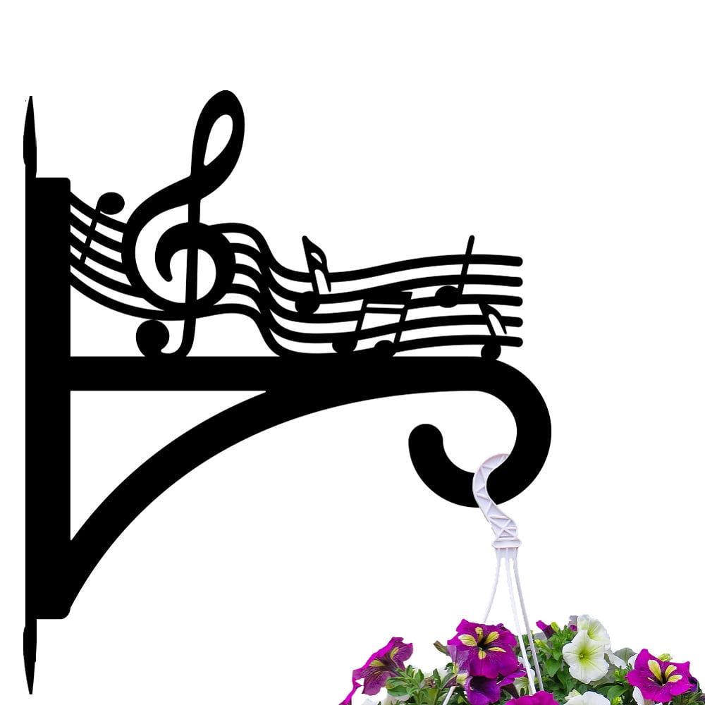 1 pc Iron Hanging Plant Hanger Bracket Wall Mounted Plant Hooks Musical ...