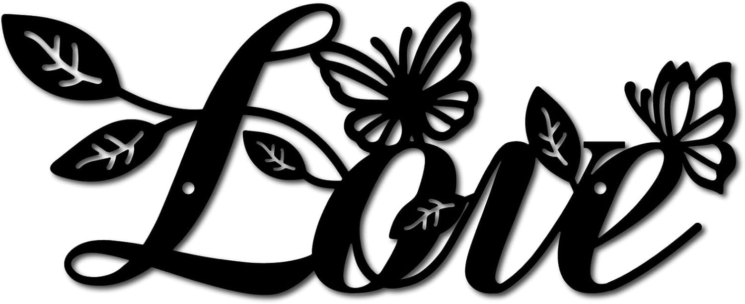 1 pc Iron Wall Signs Metal Art Wall Decoration for Living Room Home ...