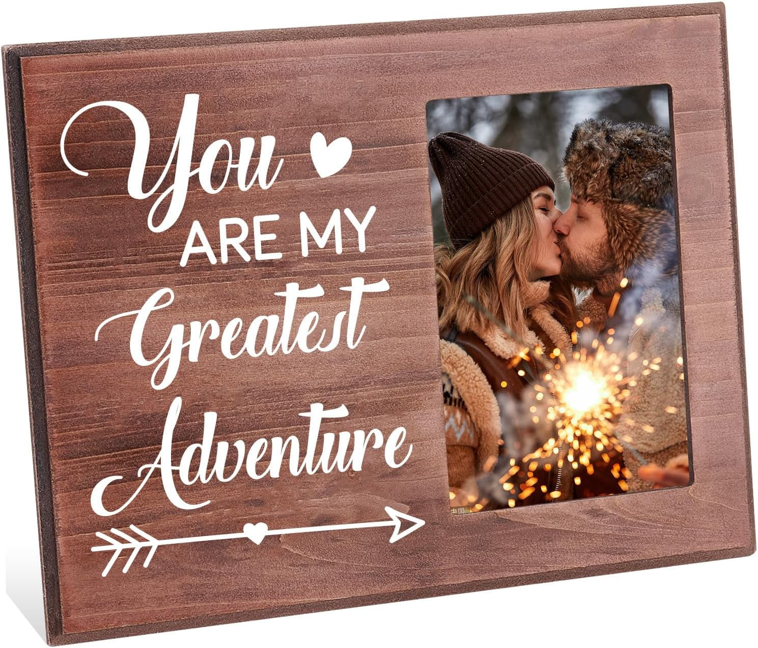 1 pc MDF Wood Photo Frames Frame Rectangle Word for Tabletop Display ...