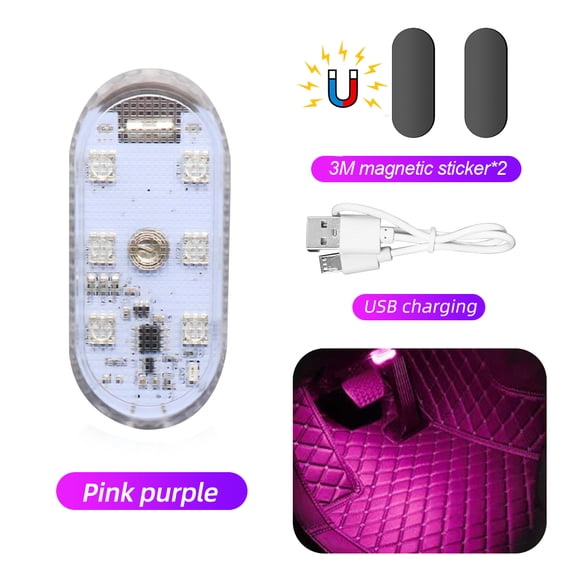 1 pc Multi Color Car Light Wireless LED Touch Light Roof Light Sensor ...