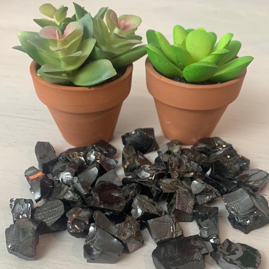 1 pc Noble Elite Shungite Rough Stone .25"-.5" - Walmart.com