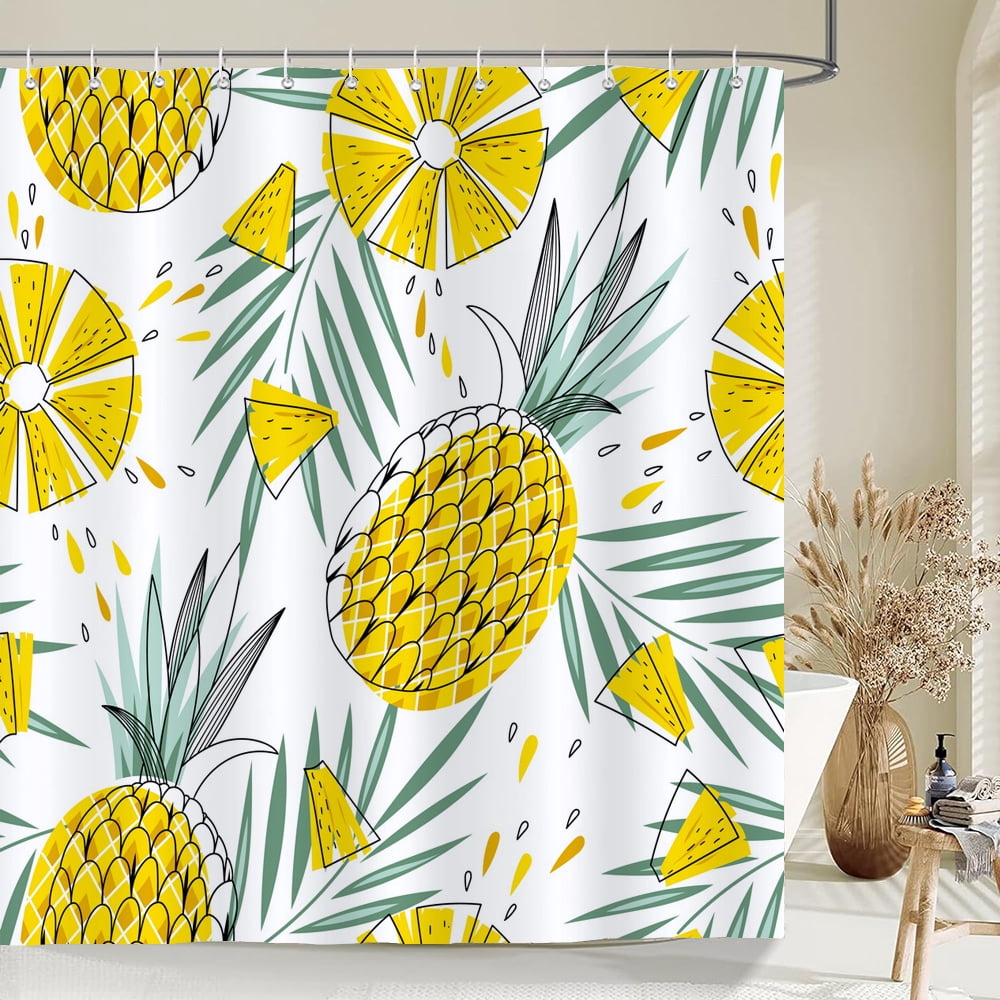 1 pc Nordic style Fruit pattern Shower Curtains With Bathroom Curtains ...