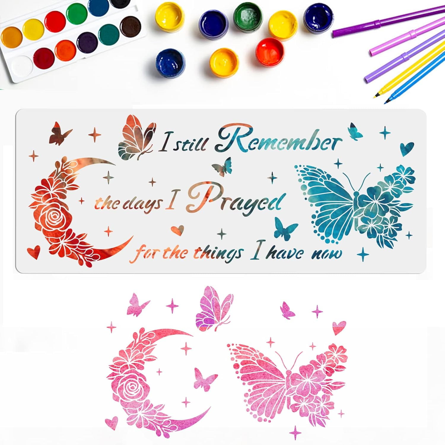 1 pc PET Hollow Out Drawing Painting Stencils for DIY Scrapbook Photo ...