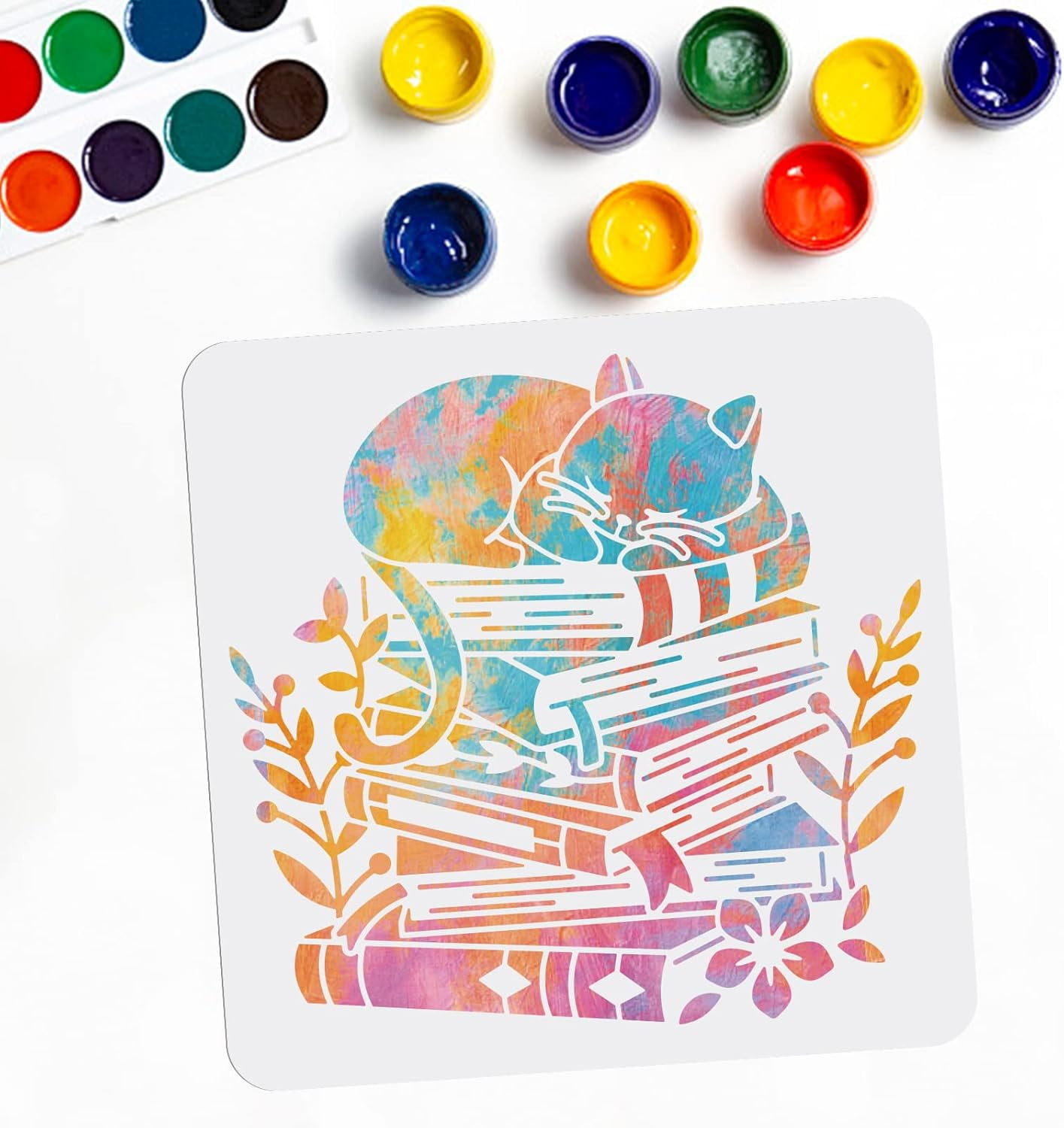 1 pc PET Hollow Out Drawing Painting Stencils for DIY Scrapbook Photo ...