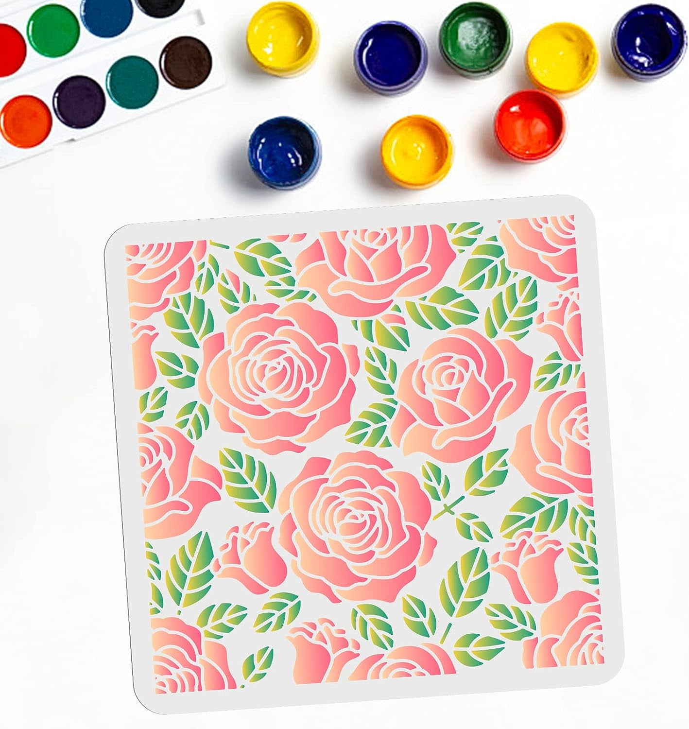1 pc PET Hollow Out Drawing Painting Stencils for DIY Scrapbook Photo ...