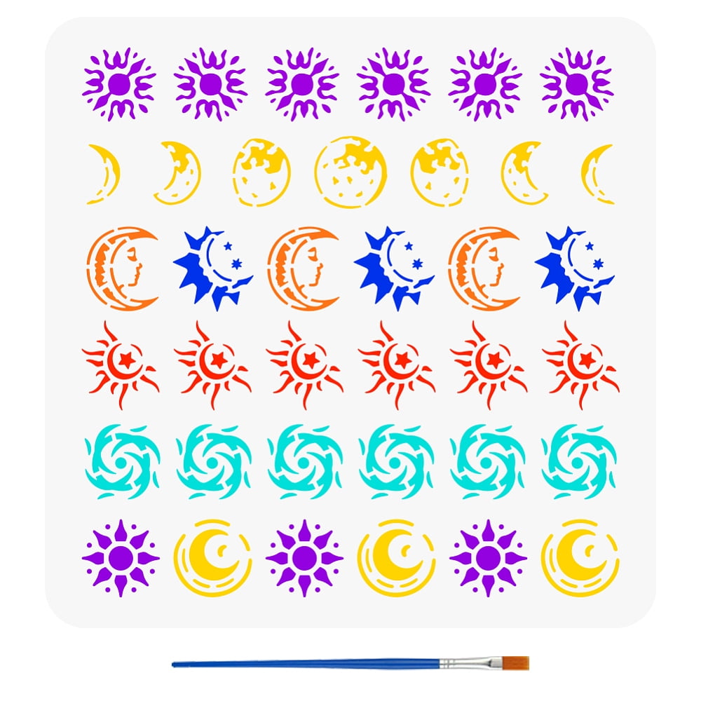 1 pc PET Hollow Out Drawing Painting Stencils for DIY Scrapbook Photo ...