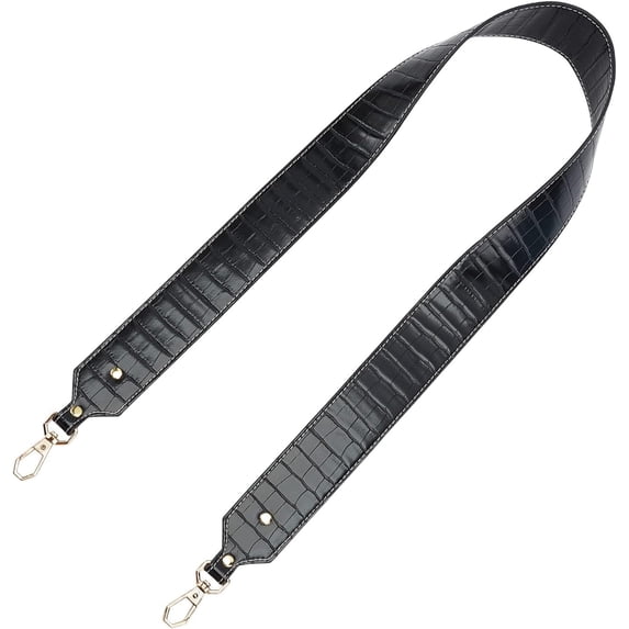1 pc PU Leather Crossbody Shoulder Straps Wide Purse Handles with Alloy ...
