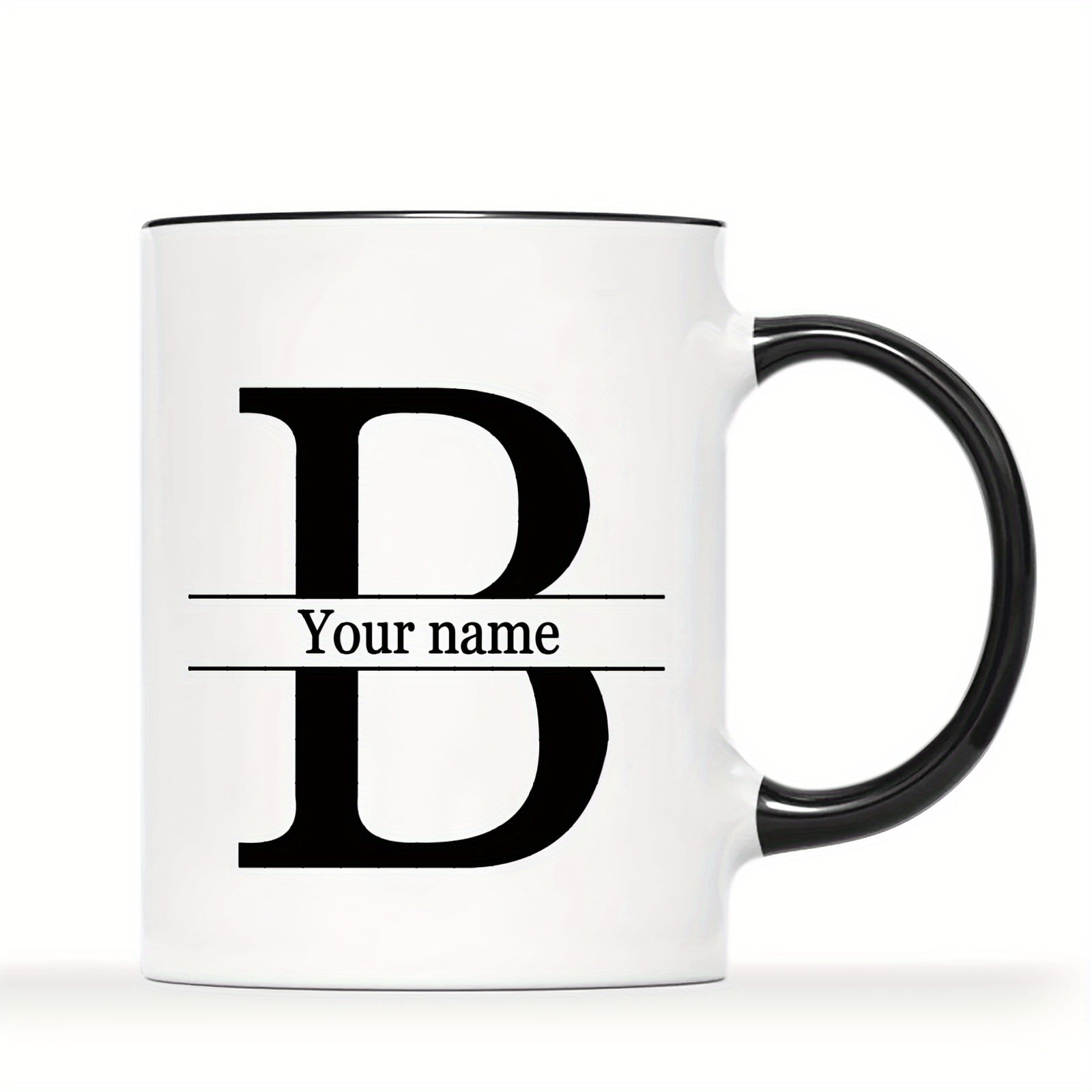 1 pc Personalized Cup with Name and Letters-Unique Design Ceramic Cup ...