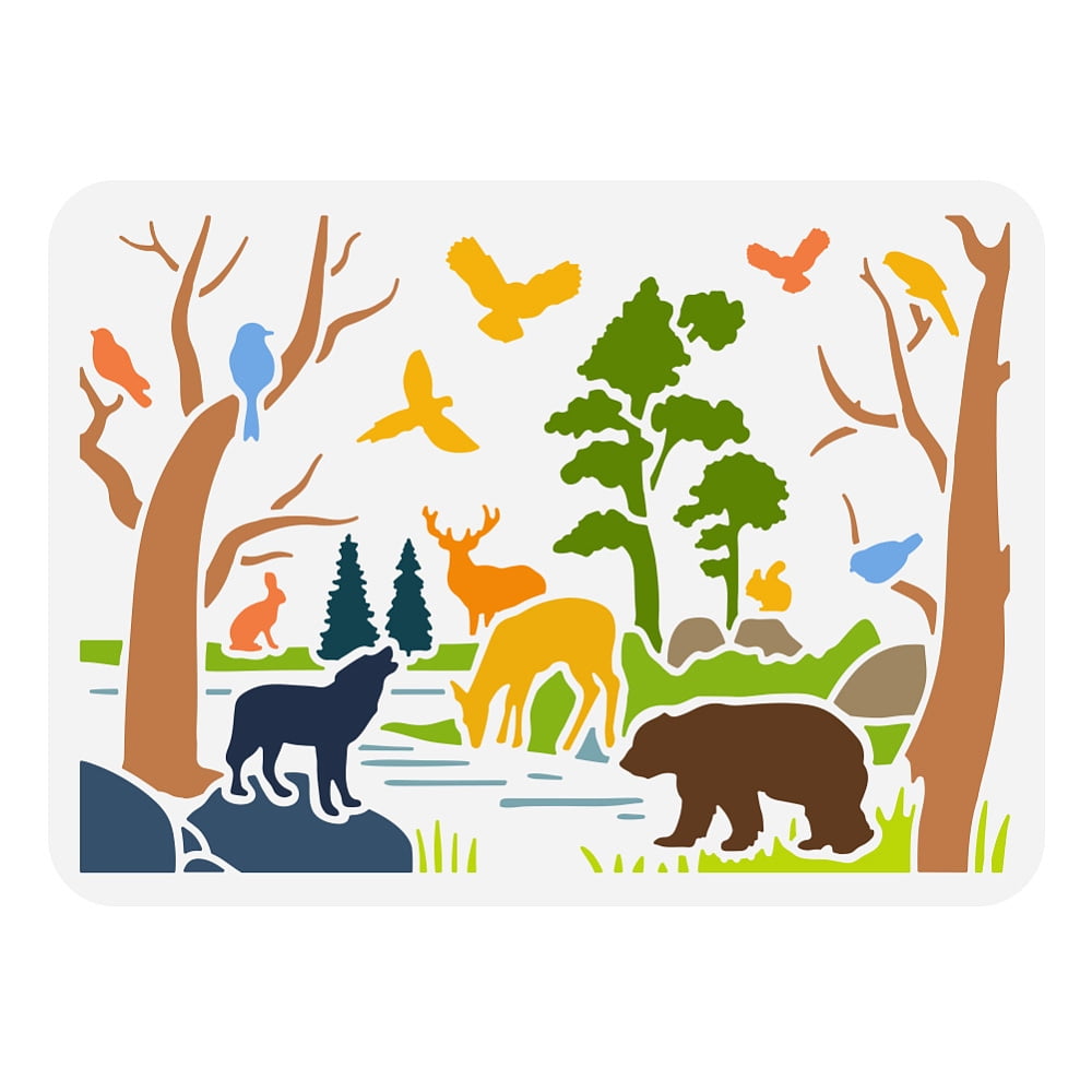 1 pc Plastic Drawing Painting Stencils Templates for Painting on ...