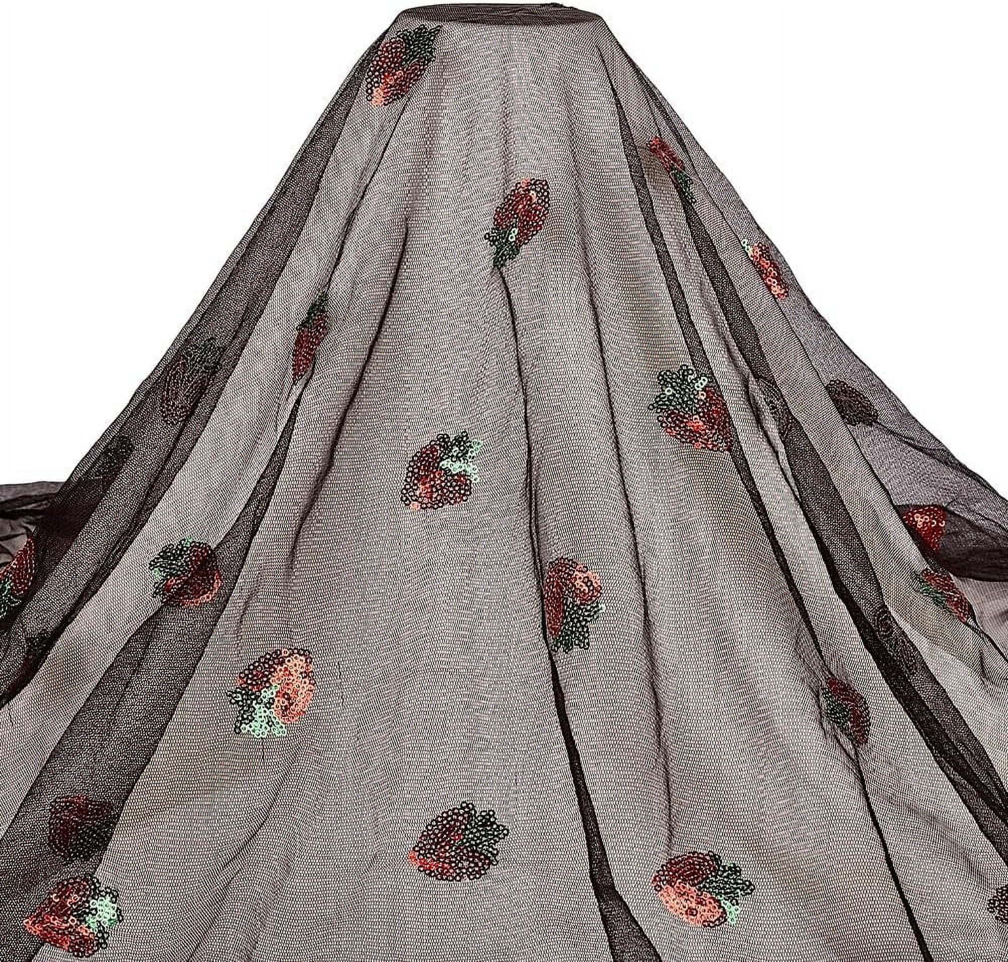 1 pc Polyester Lase Fabric for Clothing Accessories Strawberry White ...