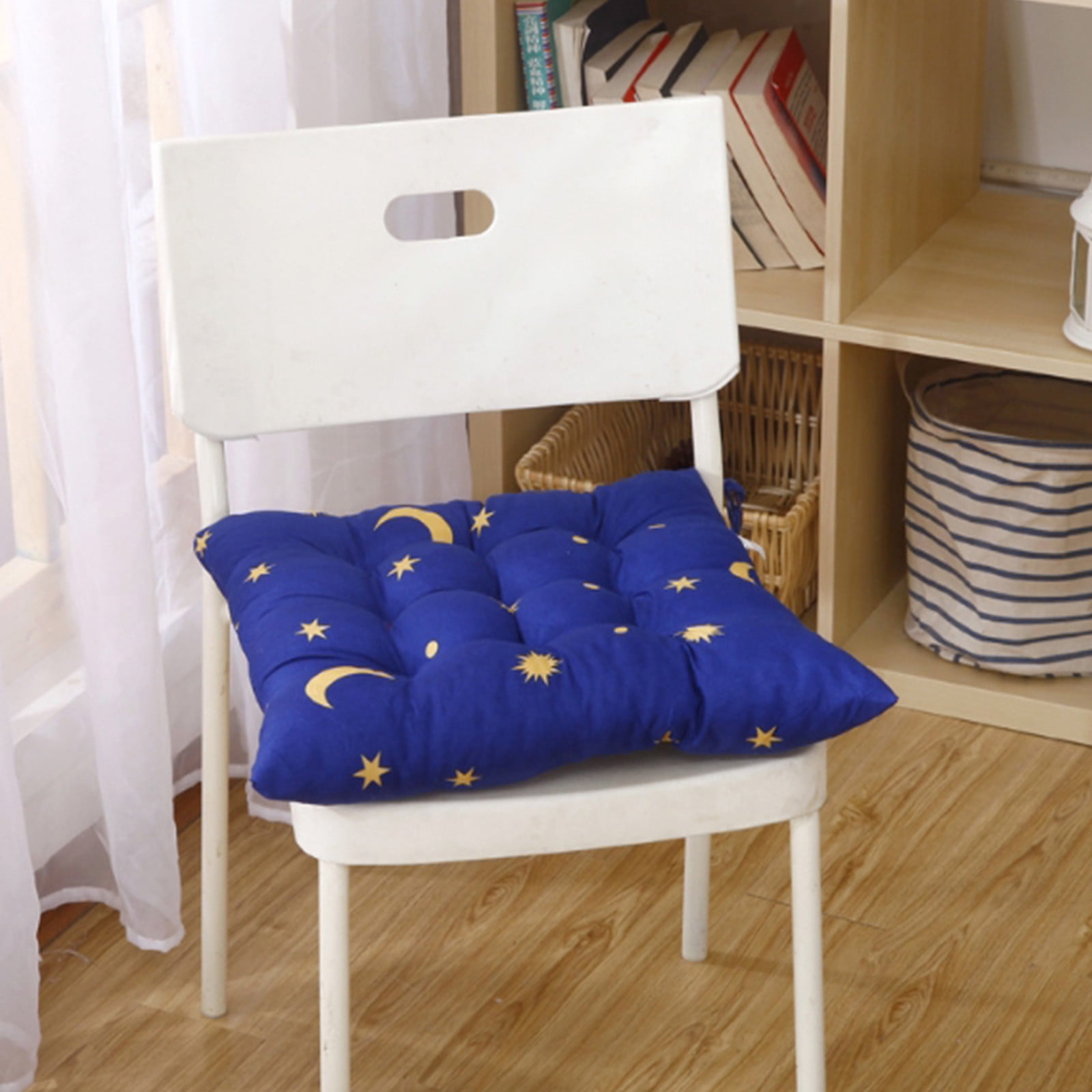 1 pc Printed Star Thickened Brushed Chair Cushion All-season Design for ...
