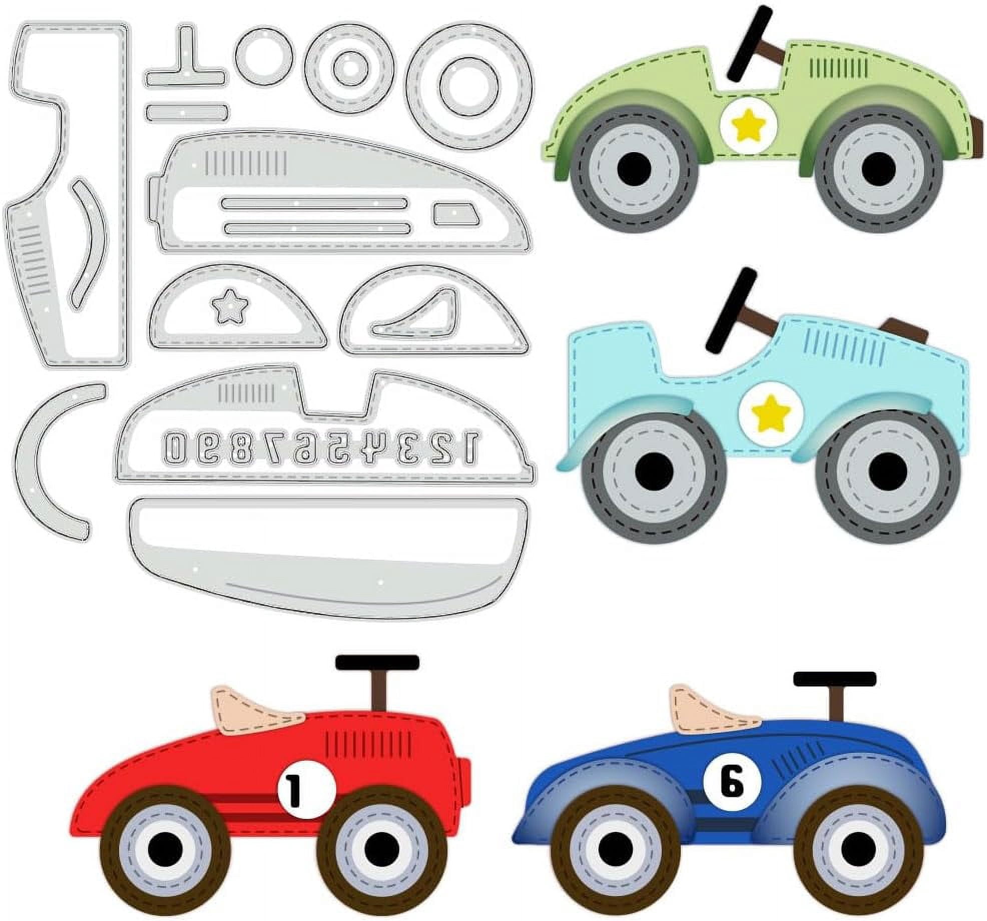 1 pc Racing Car Carbon Steel Cutting Dies Retro Theme Embossing ...