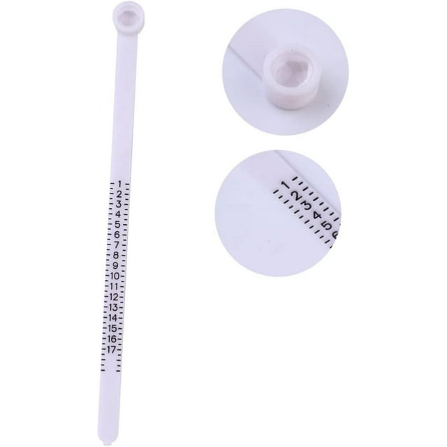 1 pc Ring Ruler Finger Sizer US Ring Sizer Measuring Tool Plastic Ring ...