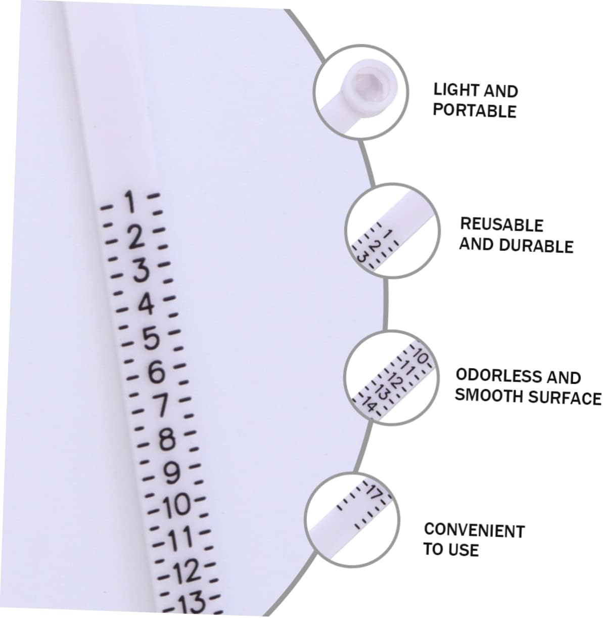 1 pc Ring Ruler Finger Sizer US Ring Sizer Measuring Tool Plastic Ring ...