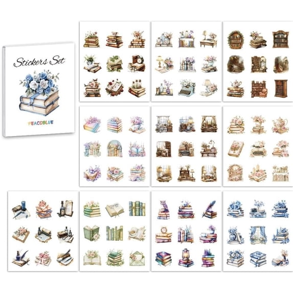 1 pc Self-Adhesive Paper Decorative Stickers Album for Party Decorative ...