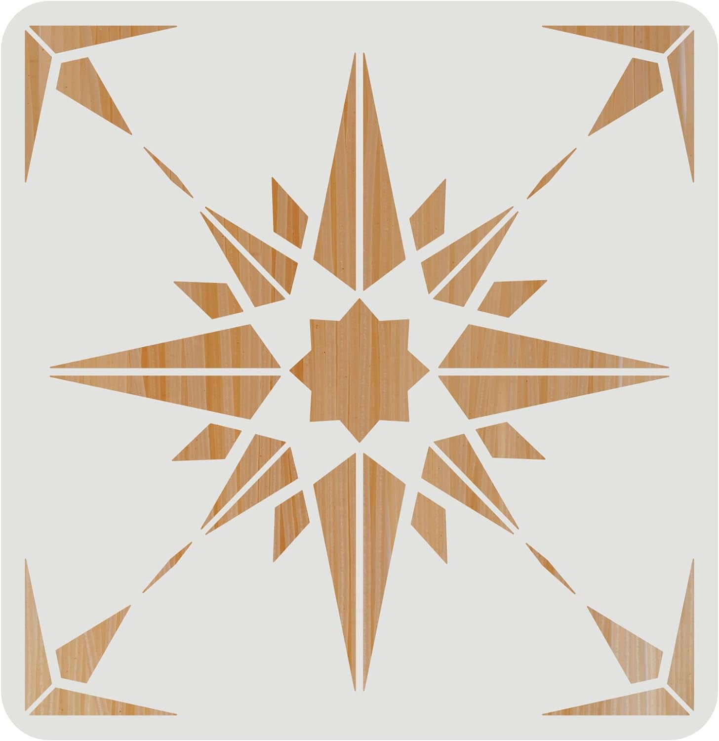 1 pc Star Tile Stencil 30x30cm Reusable Star of David Pattern Stencil Large Tile Stencil for ...