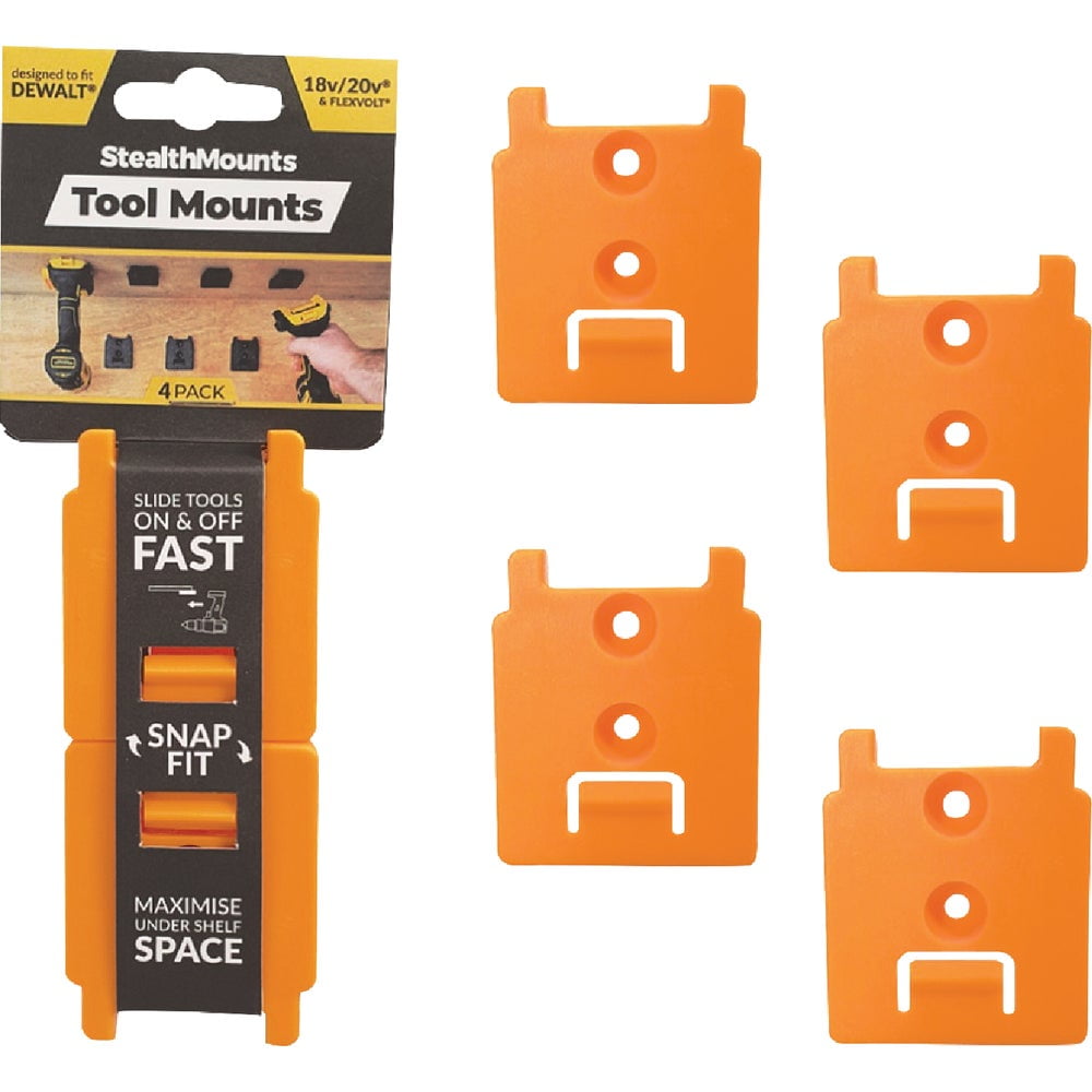 1 pc Stealthmounts Dewalt 20V/60V Yellow Tool Mounts (4 Pack) - Walmart.com
