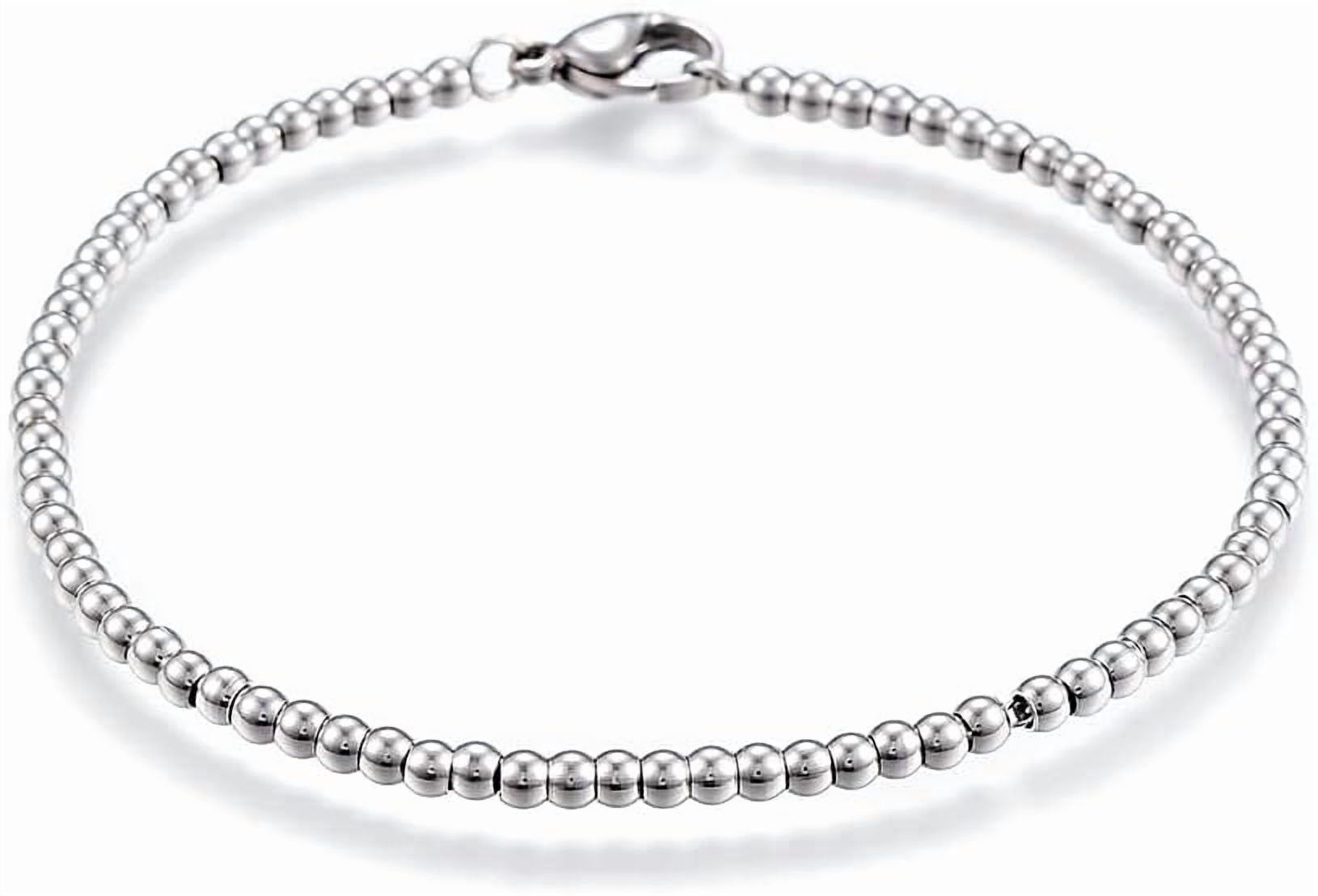 1 pc Tarnish Resistant 304 Stainless Steel Ball Chain Bracelets with ...