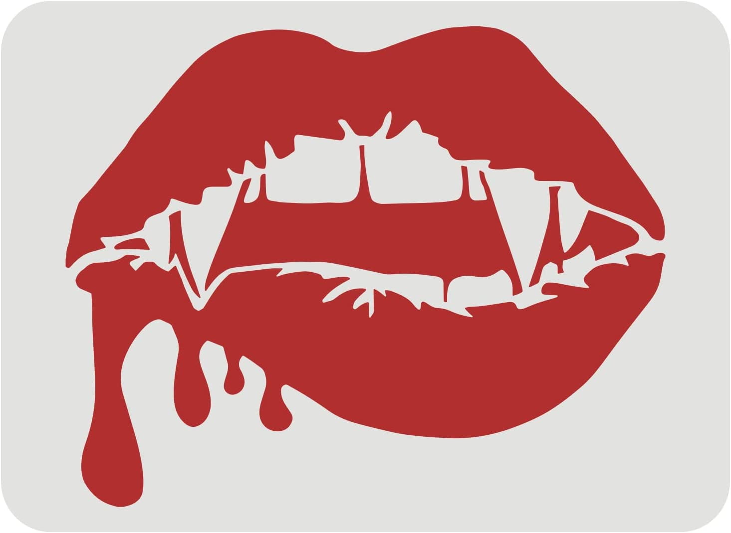 1 pc Vampire Bleeding Lips Stencils Templates 11.7x8.3 inch Large ...