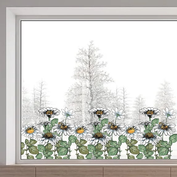 1 pc Window Static Stickers Rectangle Shape for Window Decoration ...