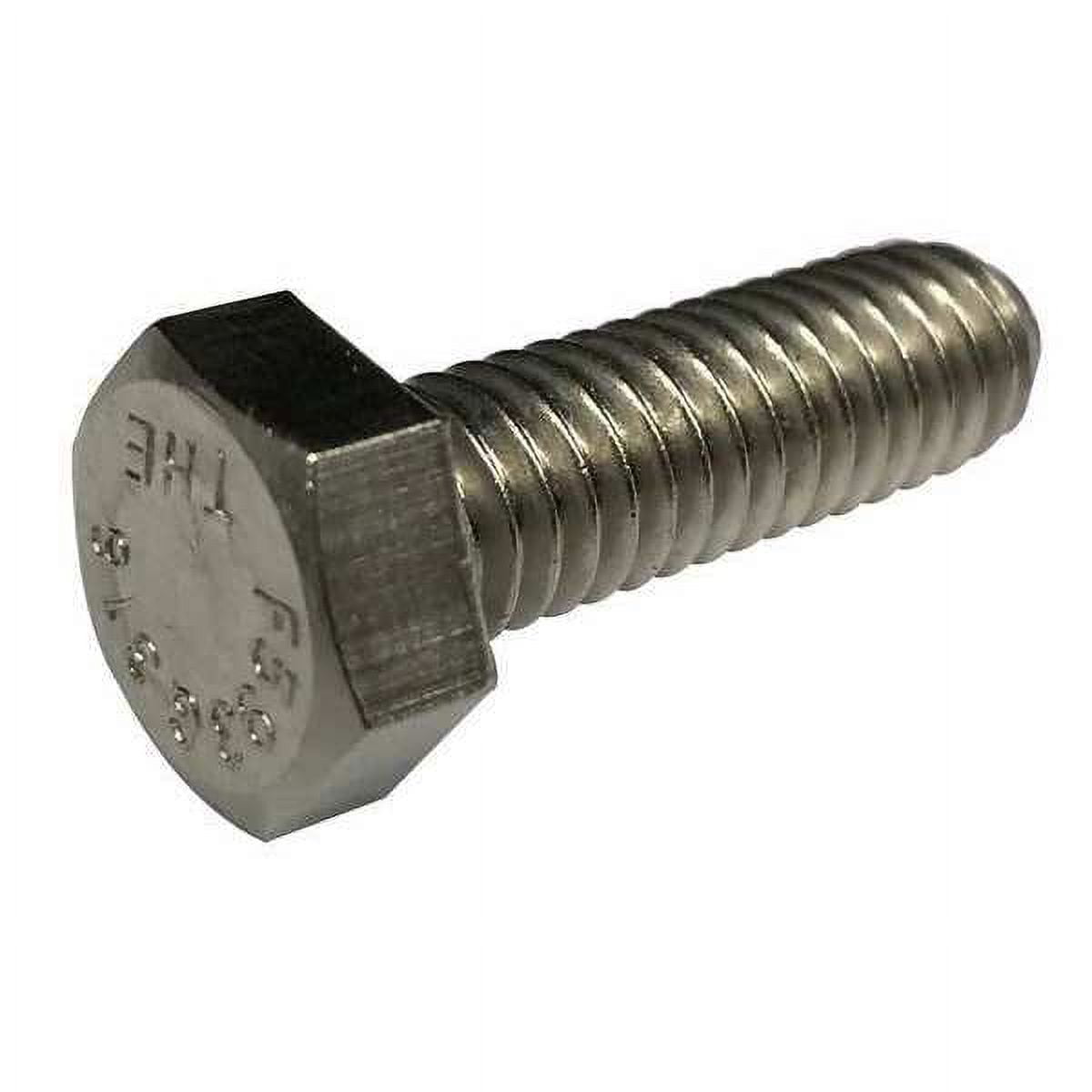 1 PK ZoroSelect #6-32 x 1/2 in Hex Hex Machine Screw, Plain Stainless ...