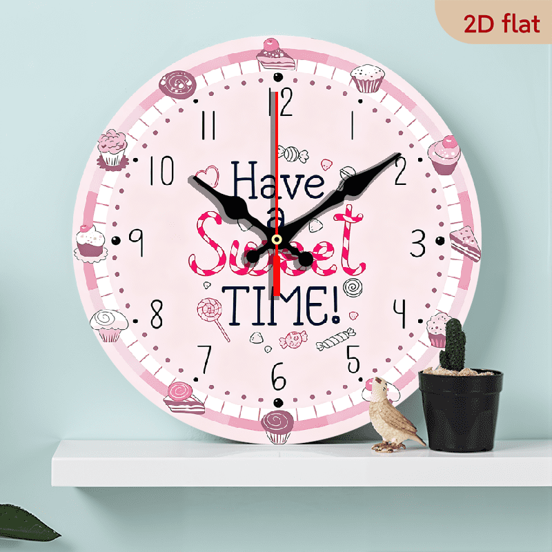 1 pc wall clock.Accurate timing, frameless design, simple and elegant ...