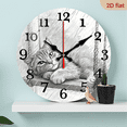 1 pc wall clock.Accurate timing, frameless design, simple and elegant ...