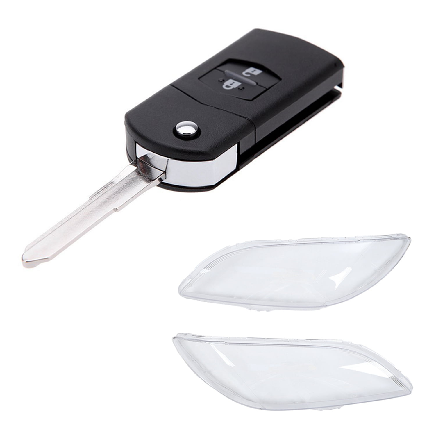 1 pcs 2 Button Keyless Entry Remote Control Key Fob Clicker & 1 Pair ...