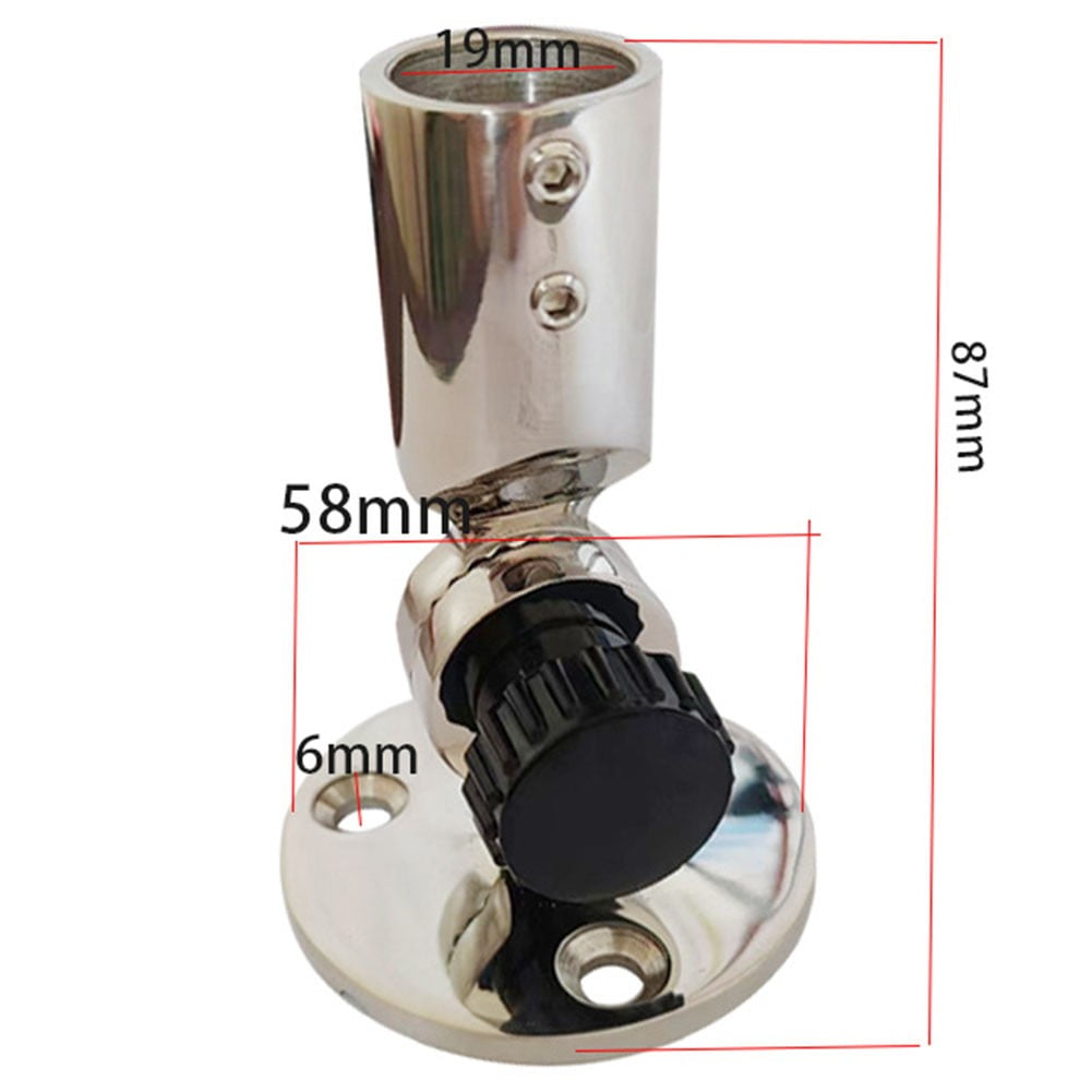 1 pcs Adjustable Marine Antenna Base Mount 316 Stainless Steel for 19mm ...