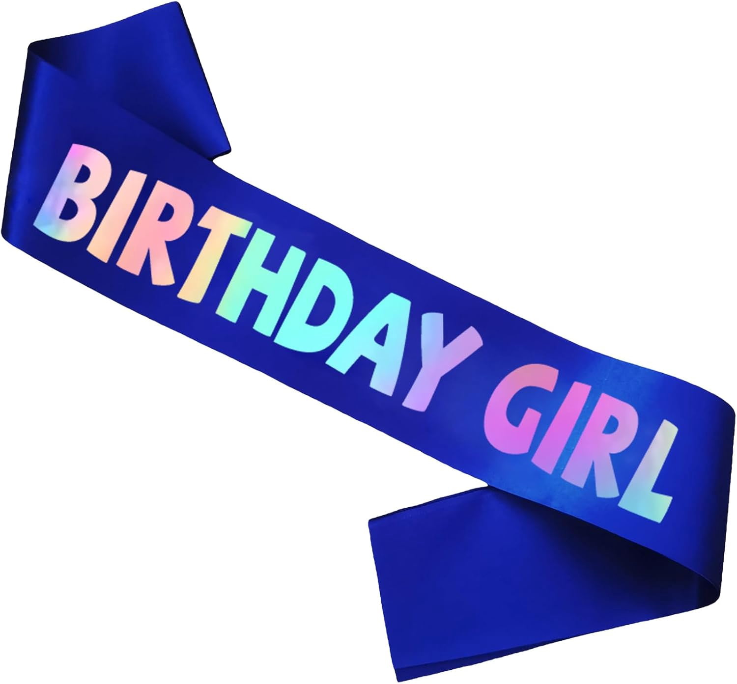 1 pcs Birthday Girl Sash With Dazzle Foil for Women - Royal Blue ...