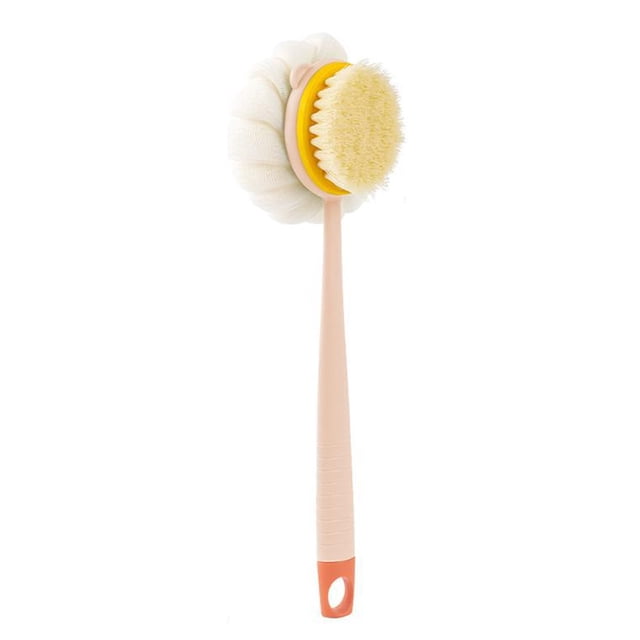 1 pcs. Double Sided Rubbing Bath Magic Bath Brush Long Handle Soft Hair ...