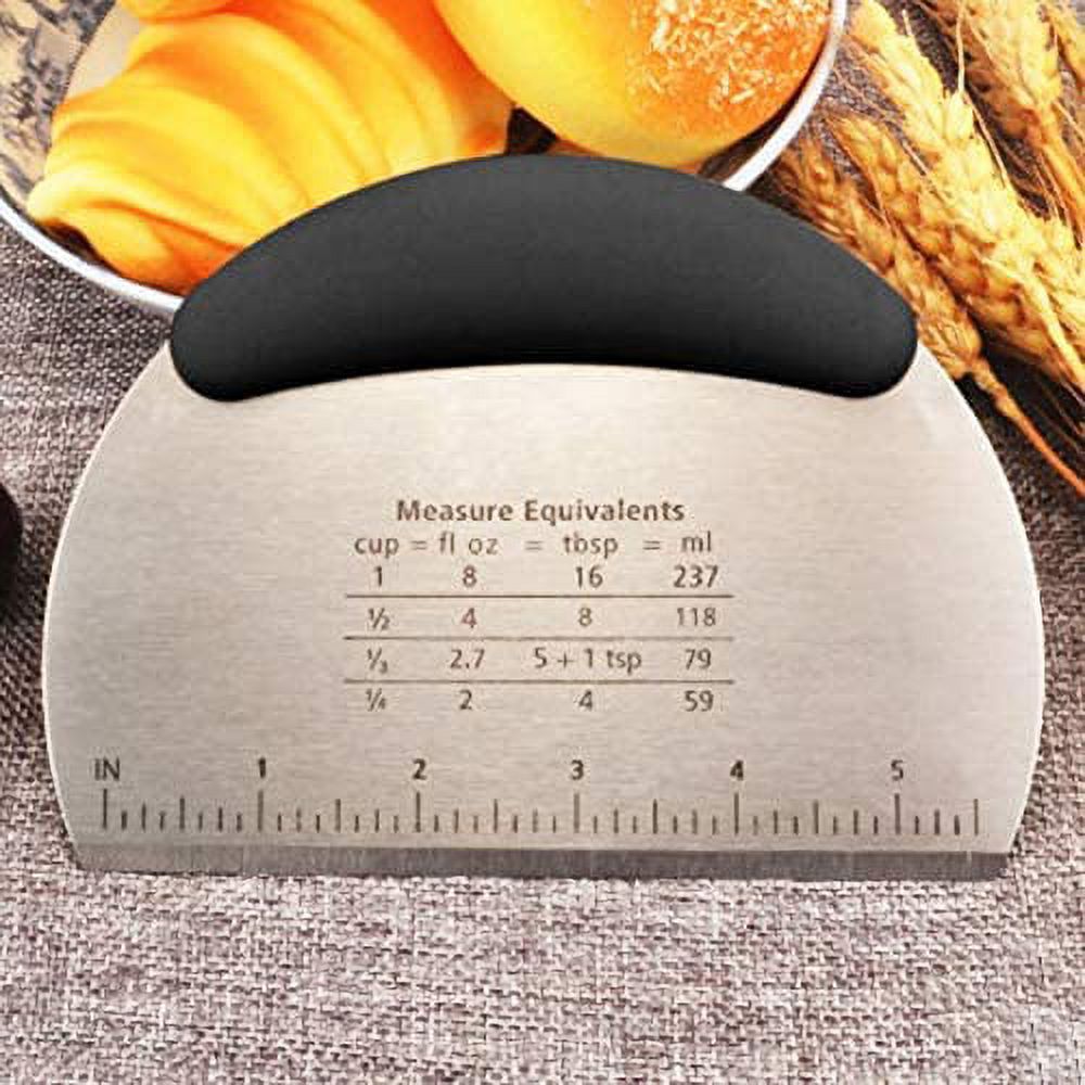 1 pcs Dough Pastry Scraper Chopper/Stainless Steel Dough Scraper Cutter ...
