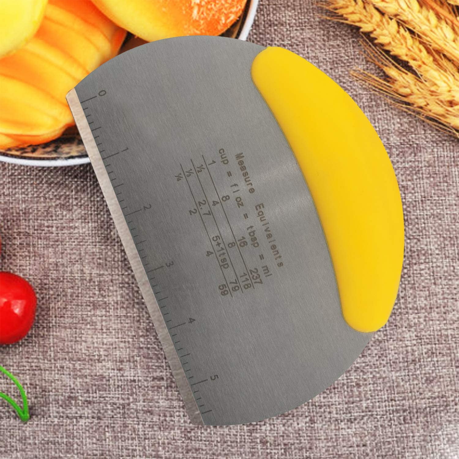 1 pcs Dough Pastry Scraper Chopper/Stainless Steel Dough Scraper Cutter ...